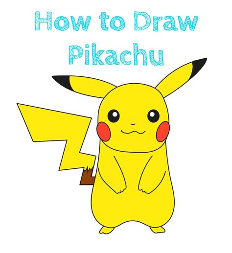 How To Draw Pikachu Easy How To Draw Easy Pikachu Drawing Pokemon