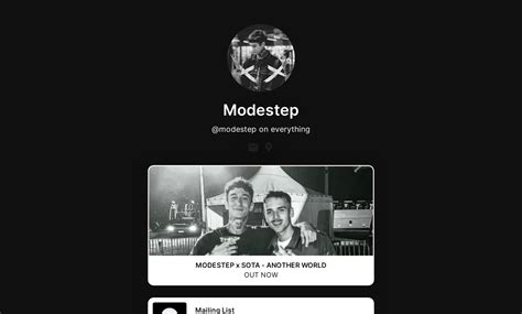 Modesteps Flowpage