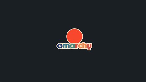 Omarchy 8k Simple Background Logo Digital Art Centered Black