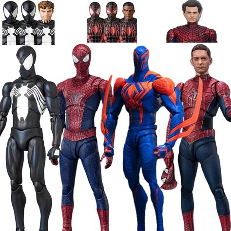 Action Figure Spiderman Articulado Tobey Maguire Andrew Garfield Mafex