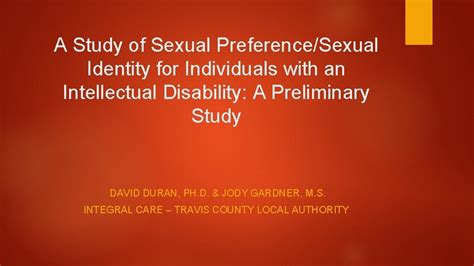 A Study Of Sexual Preferencesexual Identity For Individuals