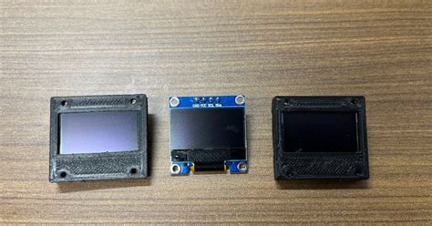 0 96 Inch OLED I2C IIC Display Module By Jan Yang Download Free STL Model Printables Com