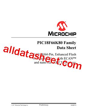 PIC18F46K80 Datasheet PDF Microchip Technology
