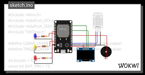 Monitoring Suhu Ino Wokwi ESP32 STM32 Arduino Simulator