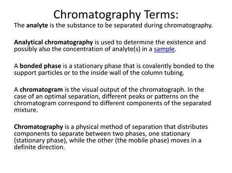 Ppt Chromatography Powerpoint Presentation Free Download Id826979