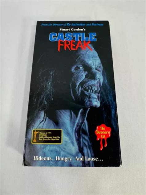 Castle Freak Vhs Unrated Full Moon Horror Directors Cut Movie Tape