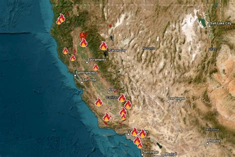 California Wildfires Maps Show California Wildfires Maps Show