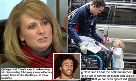 Colin Kaepernicks Biological Mother And Vet Who Lost Limbs In Iraq Colin Kaepernicks Biological Mother And Vet Who Lost Limbs In Iraq