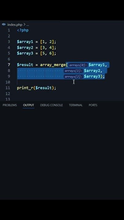 Merging Multiple Arrays In Php Coding Programming Phpdeveloper Php Shorts Youtube