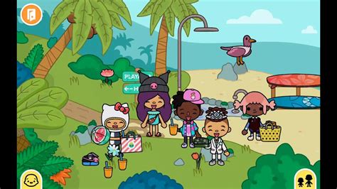 Тока бока день 186 куроми и хэлоу китти встречаются с парнями и идут