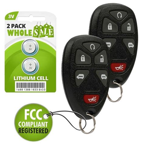 2 Replacement For 2005 2006 2007 2008 2009 Pontiac Montana Car Key Fob