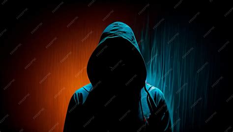 Premium Photo Ghost Hacker Criminal Scary Hood Anonymous Creepy Devil