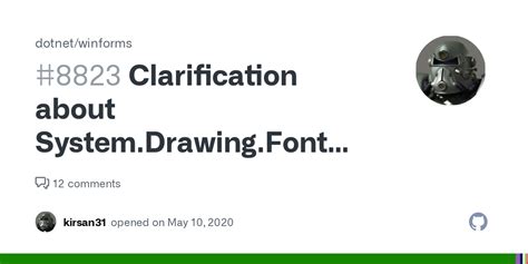 Clarification About Systemdrawingfont And Dispose · Issue 8823