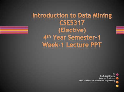 Architecture Of Data Mining System Pptx