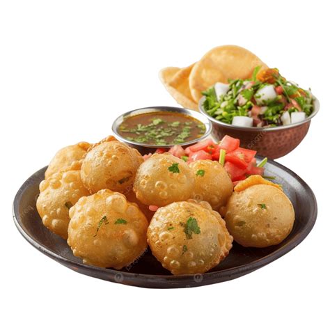 Delicious Pani Puri Pani Puri Street Food Indian Cuisine Png
