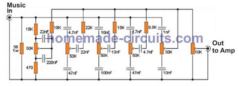10 Band Graphic Equalizer Schaltung Hausgemachte Schaltung Projekte