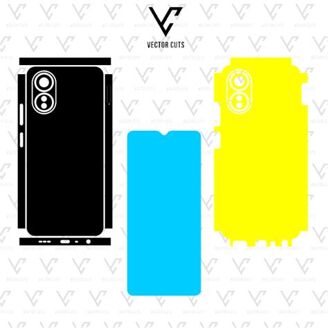 Oppo A Skin Template Vector Cut File Vector Cuts