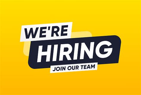 우리는 고용 우리의 팀 음성 거품 배너 벡터 디자인 템플릿에 가입 구인 중에 대한 스톡 벡터 아트 및 기타 이미지 구인 중 사람 구함 표시 벡터 Istock