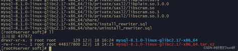 linux下安装mysql8 0（以tar xz包安装 编译安装） mysql tar xz csdn博客