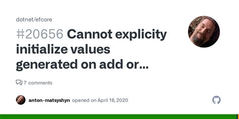 Cannot Explicity Initialize Values Generated On Add Or Update While Using Data Seeding · Issue