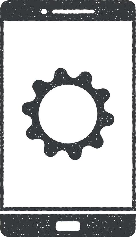 Phone Setup Vector Icon Illustration With Stamp Effect 38031855 Vector