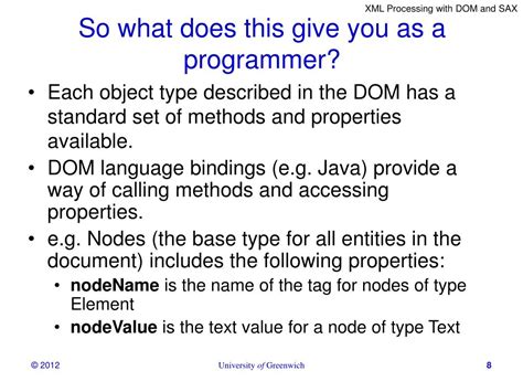 Ppt Xml Processing With Dom And Sax Powerpoint Presentation Free Download Id4219147