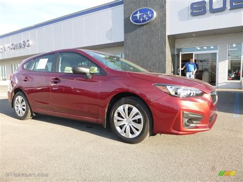 2018 Crimson Red Pearl Subaru Impreza 20i 5 Door 125534313 Gtcarlot