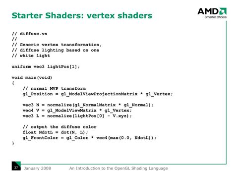 Ppt An Introduction To The Opengl Shading Language Powerpoint