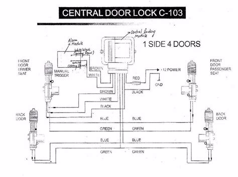 Auto Lock Wiring Diagram For Central Door Lock System