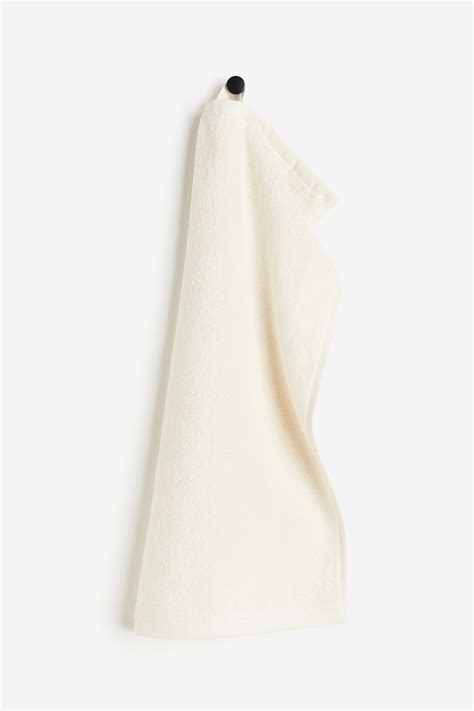 Cream Terry Guest Towel At Handm Home Handm Gb
