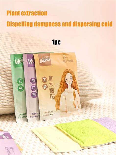1pc New Self Heating Patch For Womens Cold Body Ginger And Motherwort Heating Patch Shein Uk
