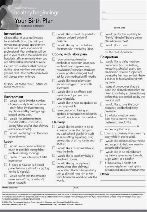 How To Make The Perfect Birth Plan For First Time Moms Plus Examples