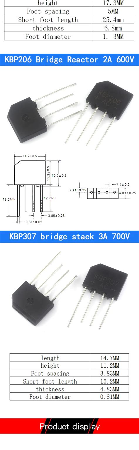 Kbp High Voltage Power Bridge Rectifier Ac Dc V A Diode Bridge Rectifier Full Wave