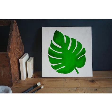 Monstera Leaf Stencil