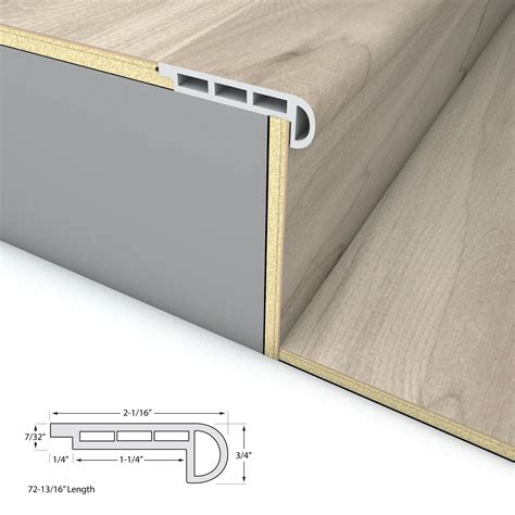 Buy Railway Gray Stair Nosing Flush 65mm Color Matched St The