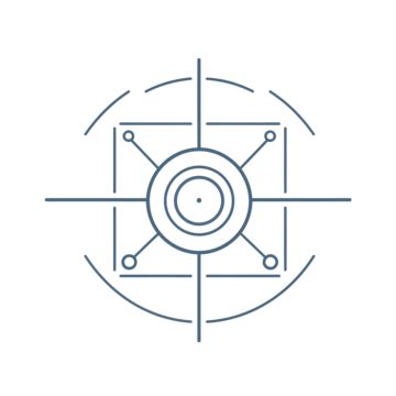 Line Icon Of A Bullet Circle In A Square Vector Lineal Icon