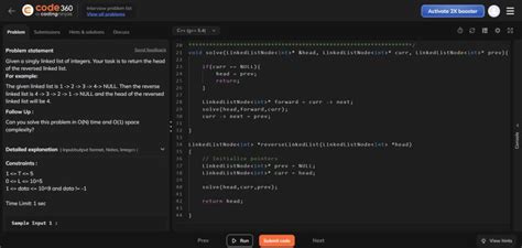 shrey patel on linkedin 30daysofcodechallenge code360 codingchallenge linkedlist