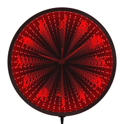 Promo Basketball Player Interstellar Infinity Mirror Led Lighted Clock