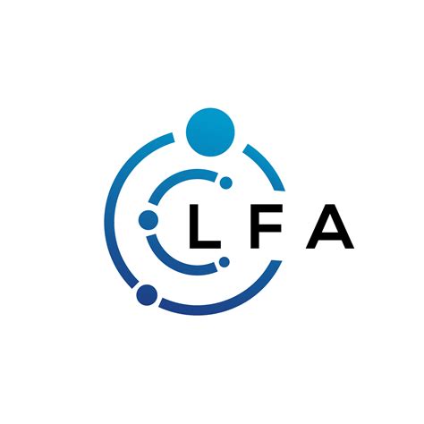 Lfa Letter Technology Logo Design On White Background Lfa Creative