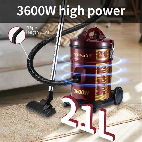 21l Electric Dry Vacuum Cleaner Portable 3600w Powerful Sweeper Dust C