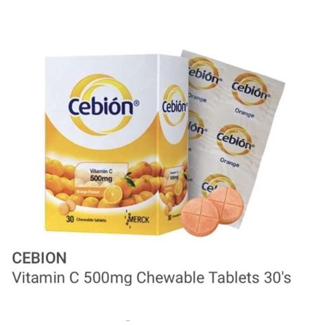 Jual Cebion Vitamin C 500 Mg Orange Flavour Chewable Tablets 30s Di Seller Cuans Onlineshop