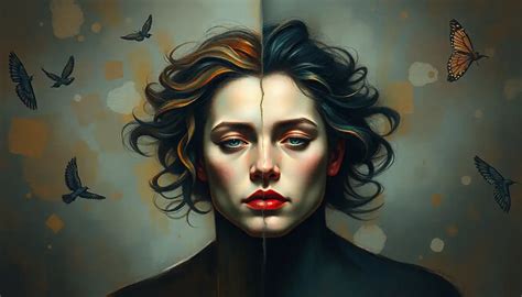 Split Personality Art Duality In Creative Expression