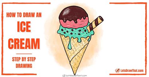 How To Draw A Cute Ice Cream