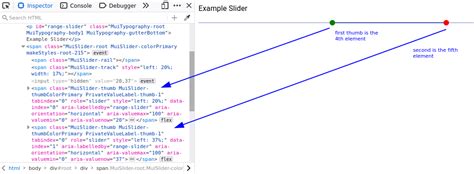Css Setting Different Color For Material Ui Range Sliders Thumbs Stack Overflow