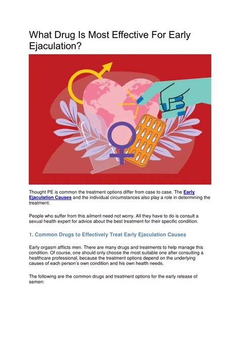Ppt What Drug Is Most Effective For Early Ejaculation Powerpoint