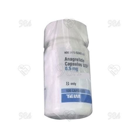 Anagrelide 05mg 100 Capsules Teva 984 Online