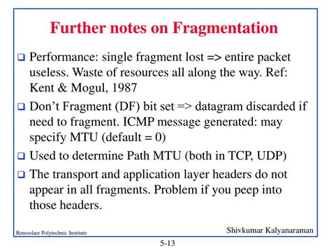 Ppt Internet Protocol Ip Packet Format Fragmentation Options
