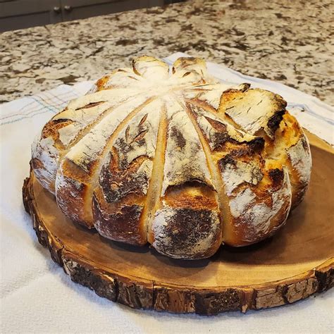 Follow Up Finished Loaf Shaped Like A Pumpkin Rbreadit