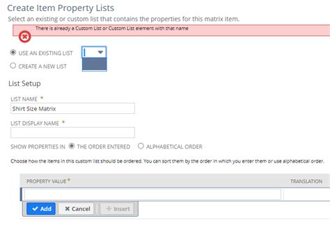 Why Does Matrix Item List Not Appearing — Netsuite Community