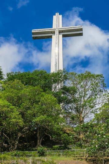 Cross On Mount Samat Philippines Stock Image Image Of Hill Religion